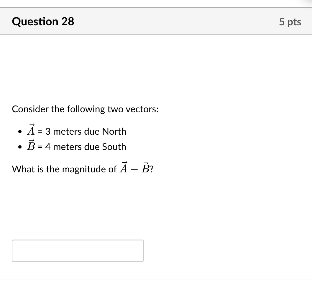 Solved Consider the following two vectors: - A=3 meters due | Chegg.com
