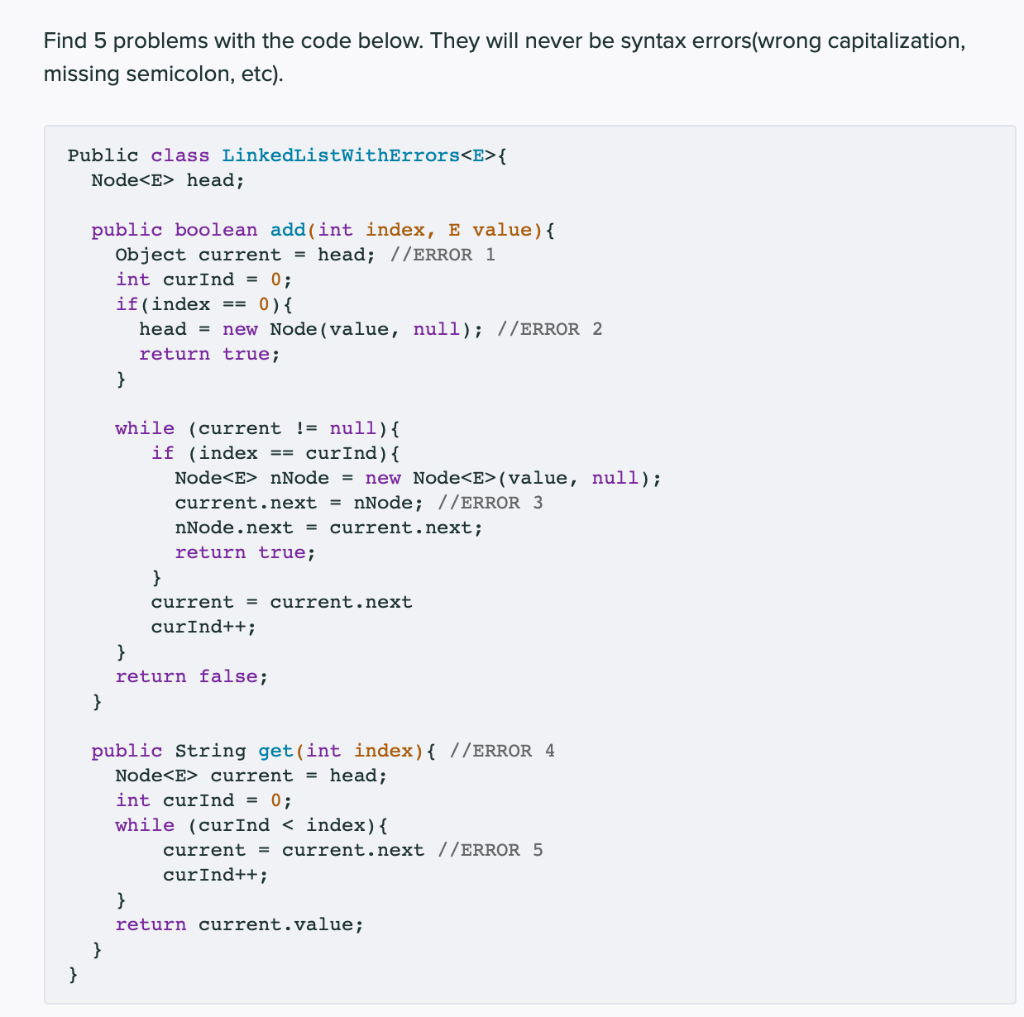 Solved What is the problem in the place where it is marked | Chegg.com