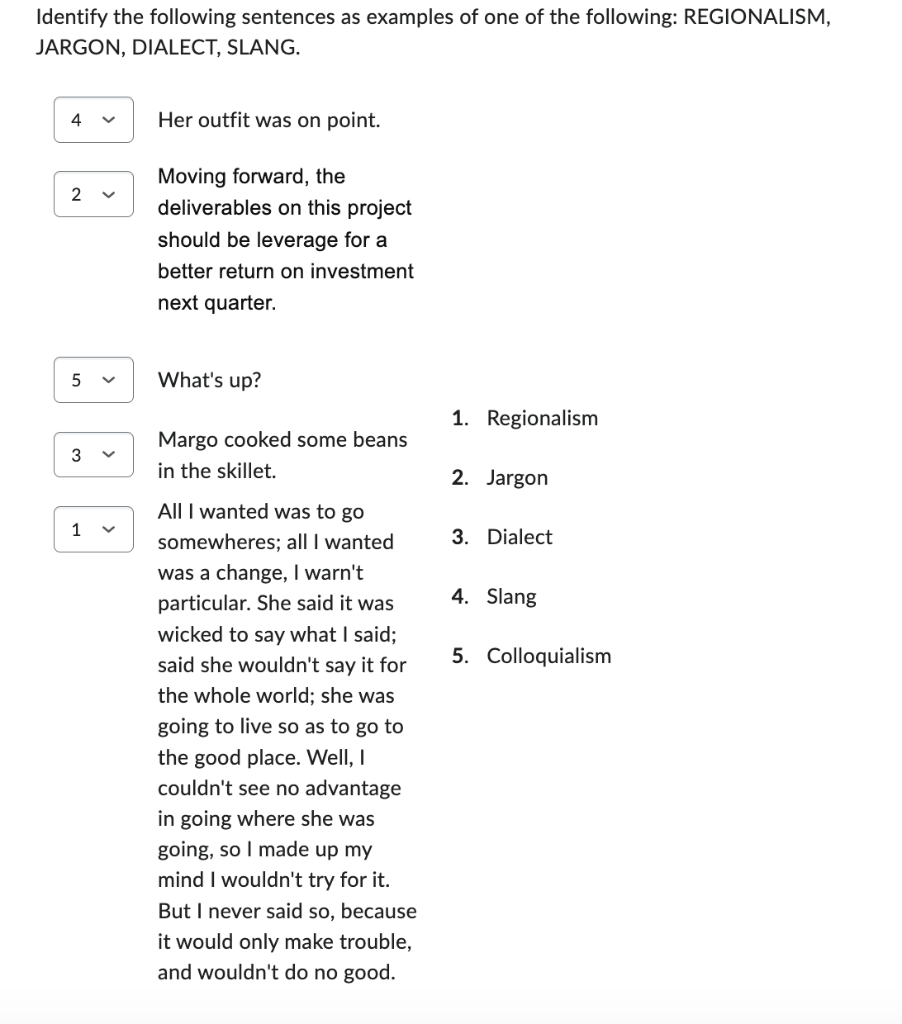 Identify the following sentences as examples of one | Chegg.com