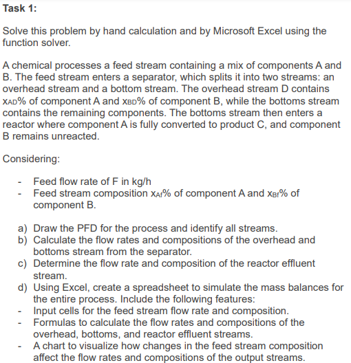 Solved by an EXPERT Task 1:Solve this problem by hand calculation and by | Chegg.com