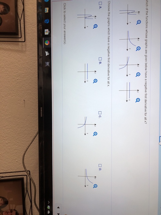 Solved hich of the functions whose graphs are given below | Chegg.com