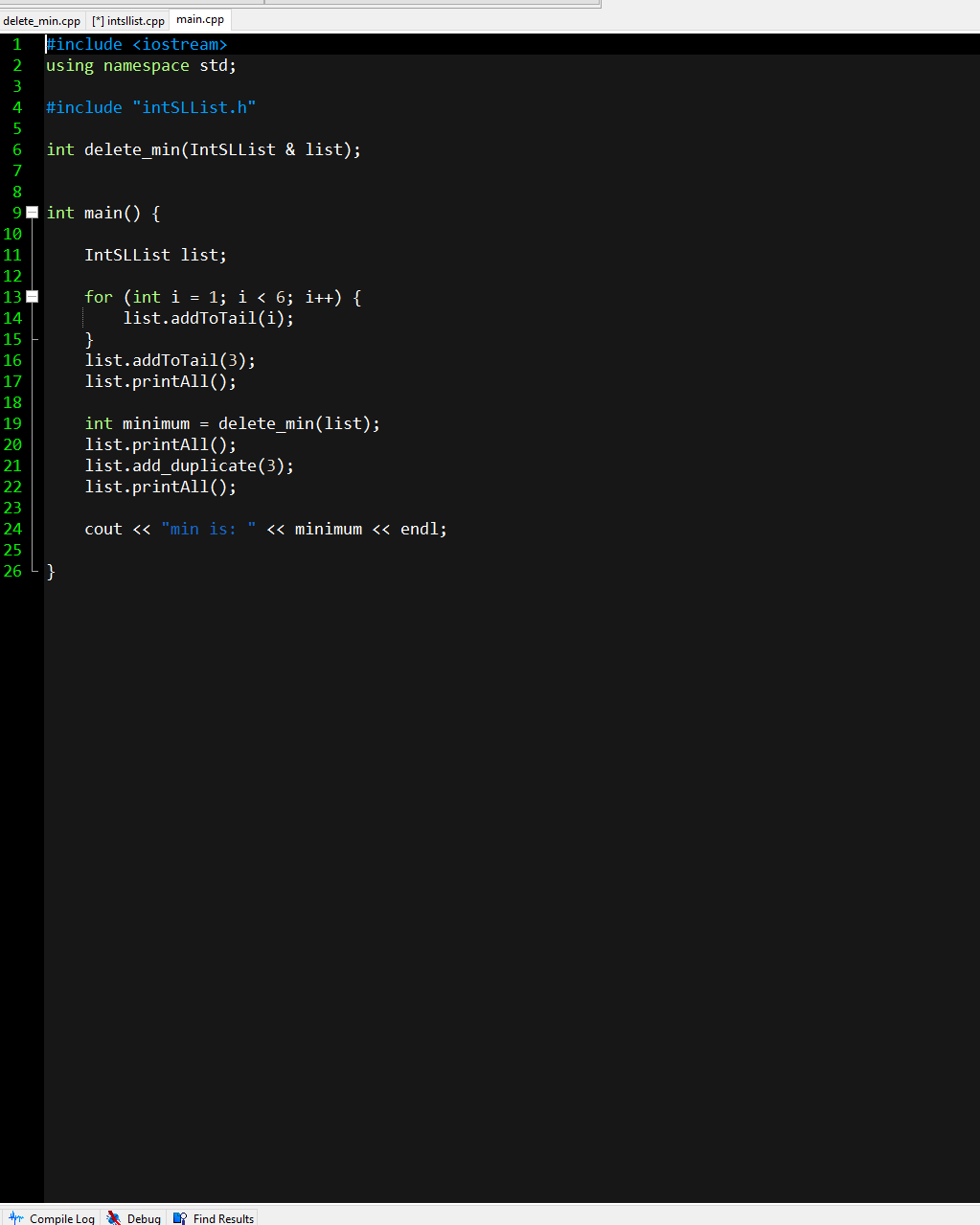 Solved Q1 (50pts): Write a member function into given | Chegg.com