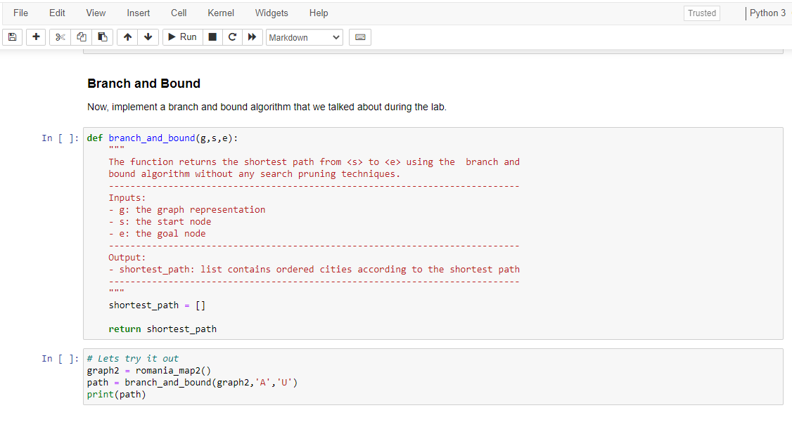 File Edit View Insert Cell Kernel Widgets Help | Chegg.com