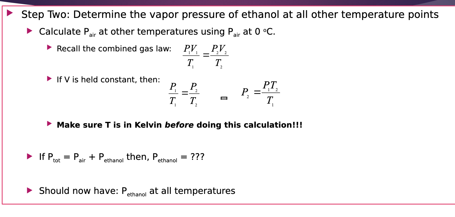 Solved Vapor Pressure and Heat of Vaporization. Please solve | Chegg.com