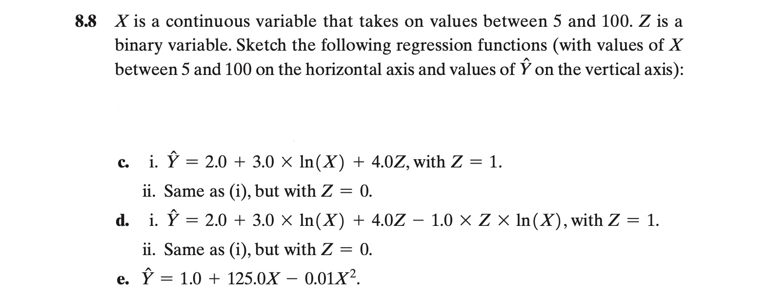 Solved :8 X is a continuous variable that takes on values | Chegg.com