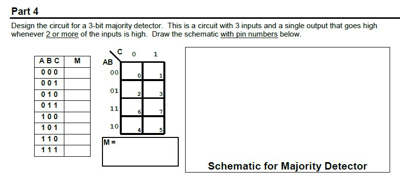 Solved Design the circuit for a 3-bit majority detector. | Chegg.com Solved Design the circuit for a 3-bit majority detector. | Chegg.com