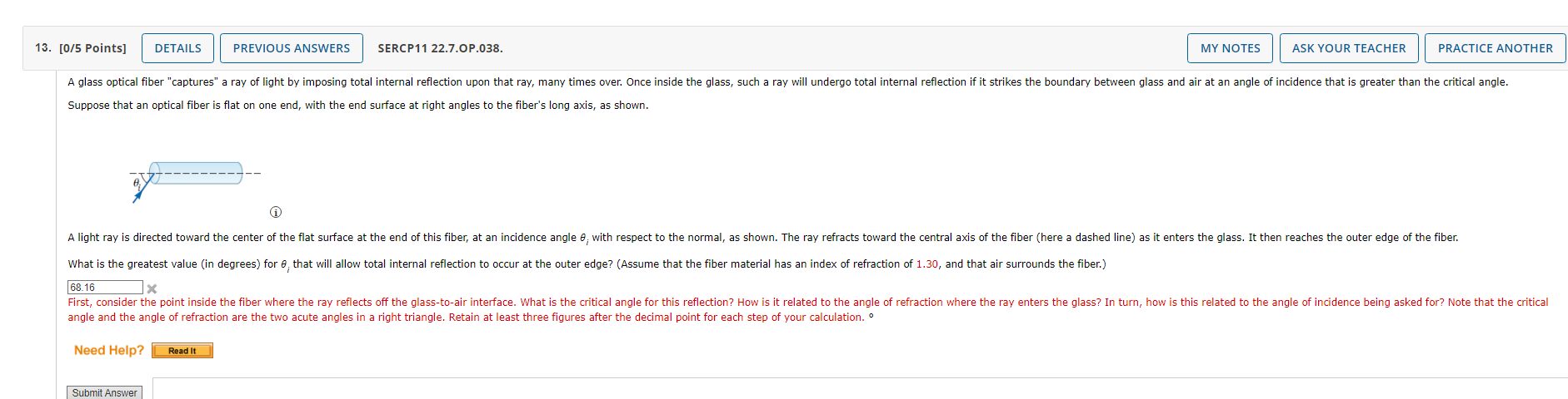 13 [0 5 Points] Details Previous Answers Sercp11