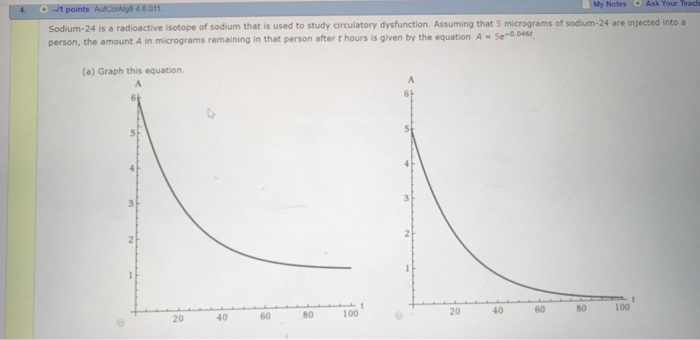 Solved 6. 0-1 points AufCoAIg846.016.MI Use the half-life | Chegg.com Solved 6. 0-1 points AufCoAIg846.016.MI Use the half-life | Chegg.com