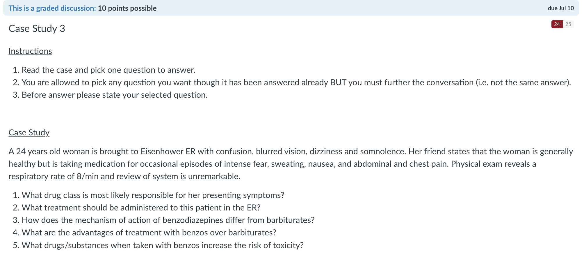 Solved This is a graded discussion: 10 points possible Case | Chegg.com