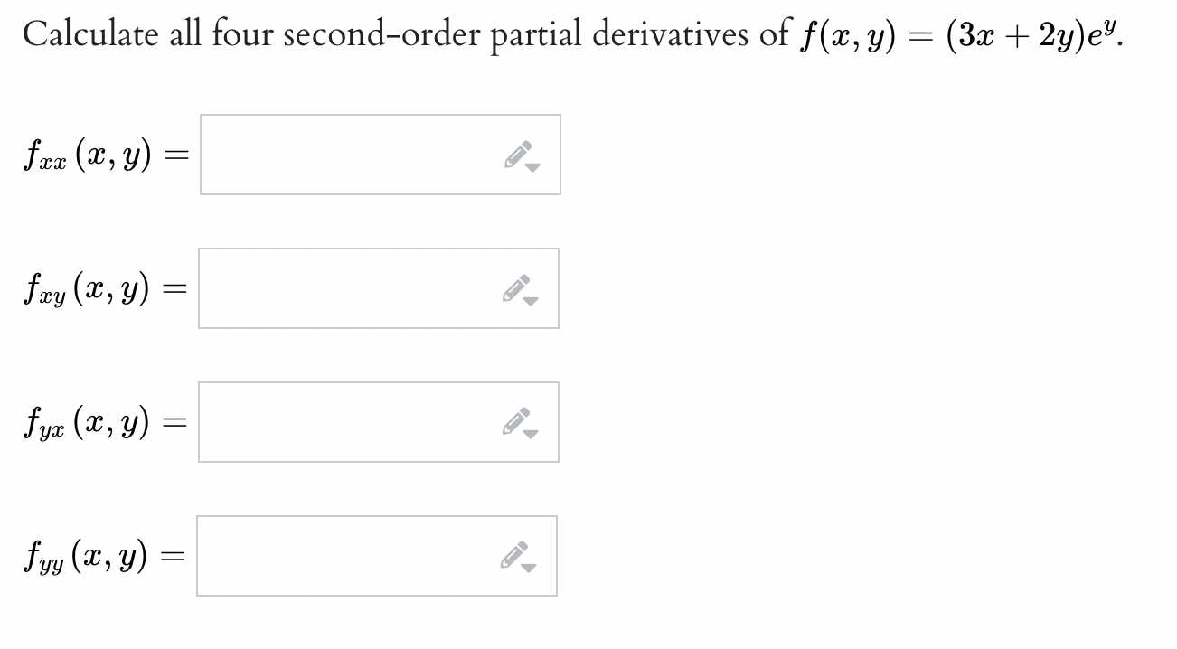 Solved Find the partial derivative indicated. Assume the | Chegg.com