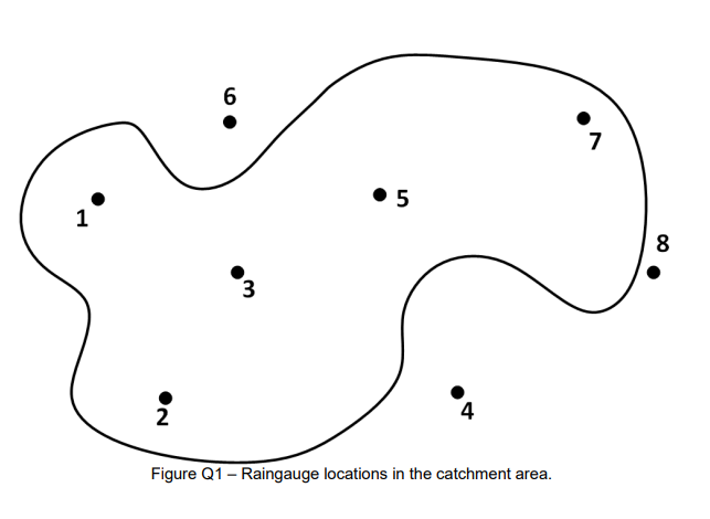 Solved Question 1 A Apply The Thiessen Polygon Method To 1627