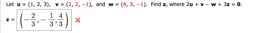 Solved Let u = (1, 2, 3), v = (2, 2,-1), and w = (4, 3,-1). | Chegg.com Solved Let u = (1, 2, 3), v = (2, 2,-1), and w = (4, 3,-1). | Chegg.com