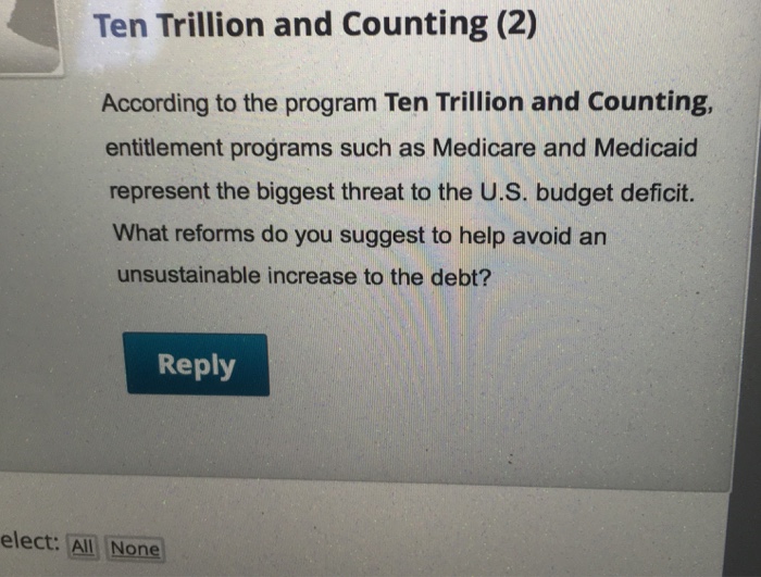 Solved Ten Trillion and Counting (2) According to the | Chegg.com