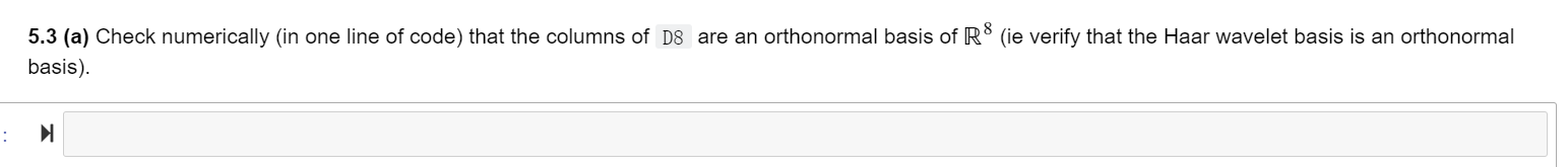 Python Linear Algebra Help! Check numerically (in | Chegg.com