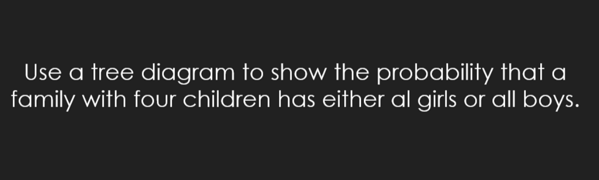 Solved Use a tree diagram to show the probability that a | Chegg.com