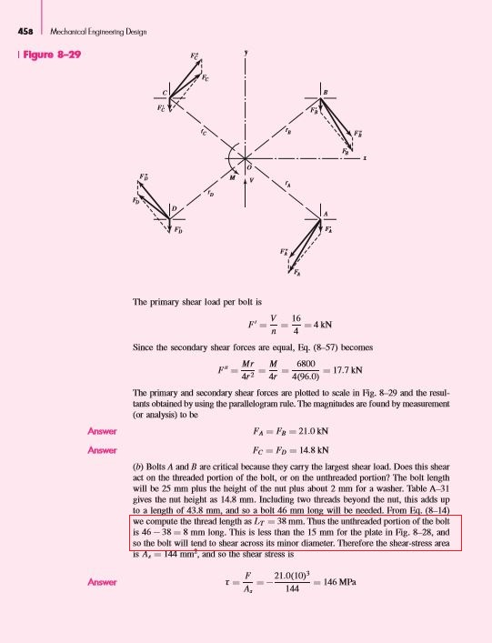 EXAMPLE 8-7 Shown in Fig. 8-28 is a 15- by 200-mm | Chegg.com