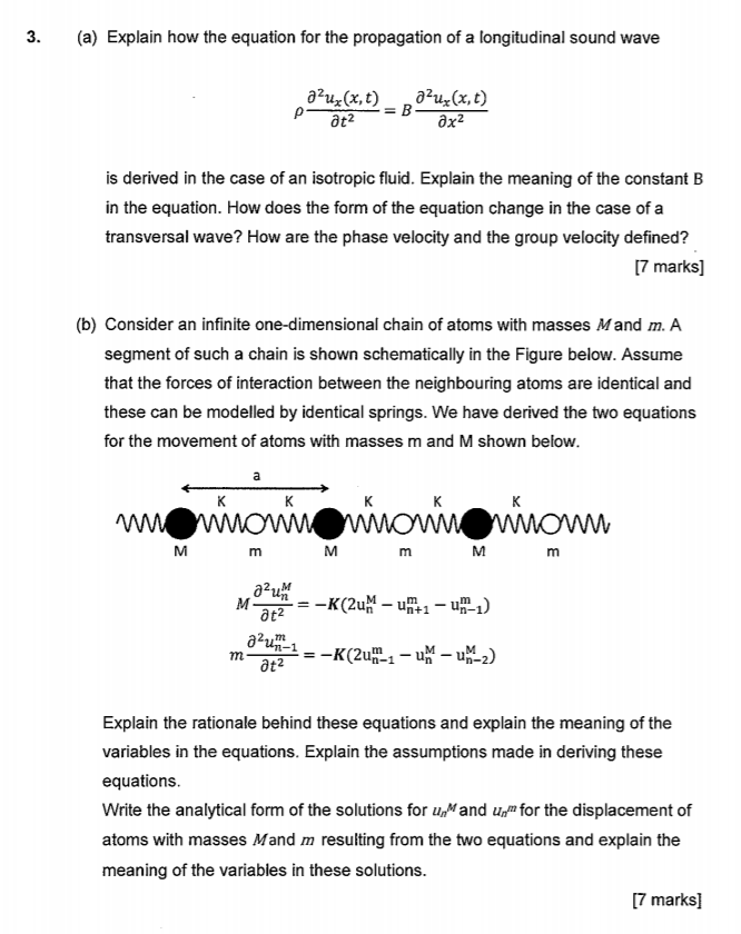 3. (a) Explain how the equation for the propagation | Chegg.com