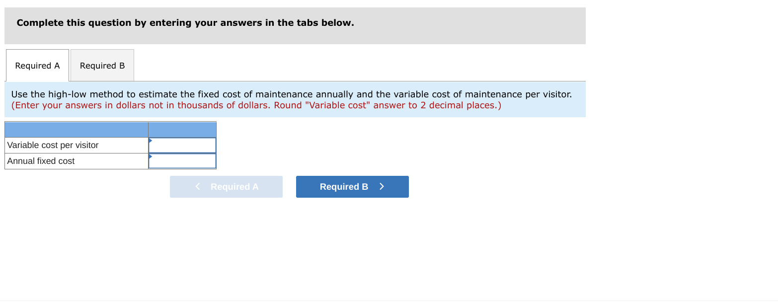 Solved Required: a. Use the high-low method to estimate the | Chegg.com