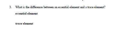 Solved 3. What is the difference between an essential | Chegg.com
