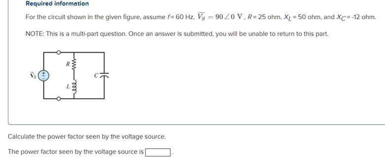 Solved For the circuit shown in the given figure, assume | Chegg.com
