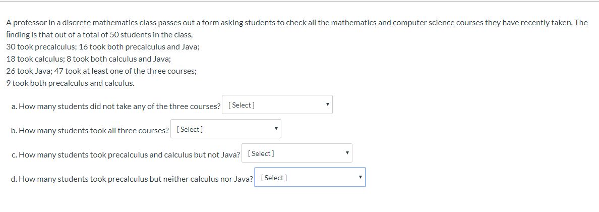 Solved A professor in a discrete mathematics class passes | Chegg.com