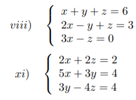 Solved Solve the following systems of equations, using the | Chegg.com