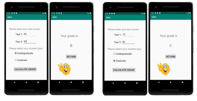 Solved HW 4. Switch between Screens In this assignment, you | Chegg.com