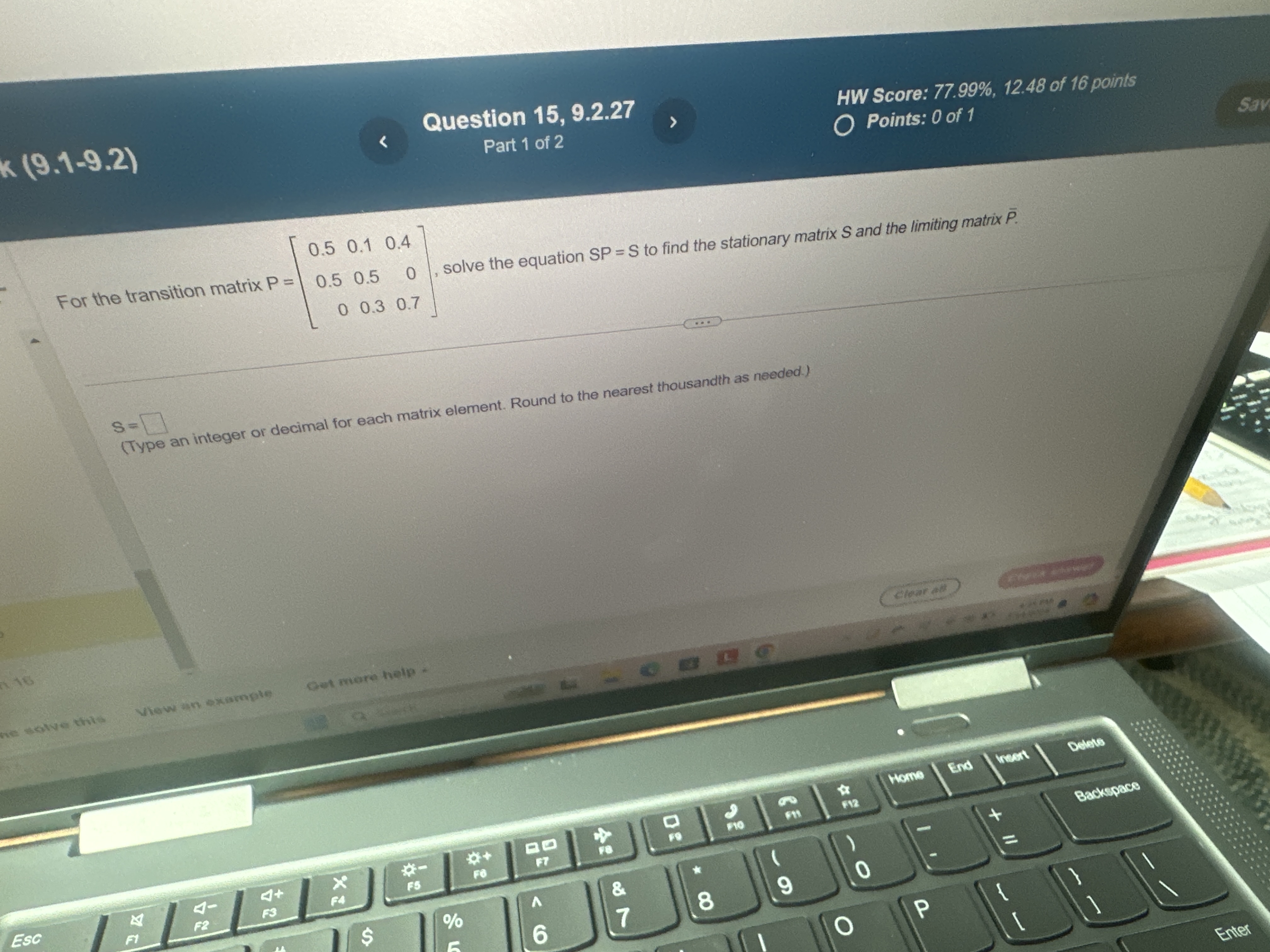 Solved s=(Type an integer or decimal for each matrix | Chegg.com