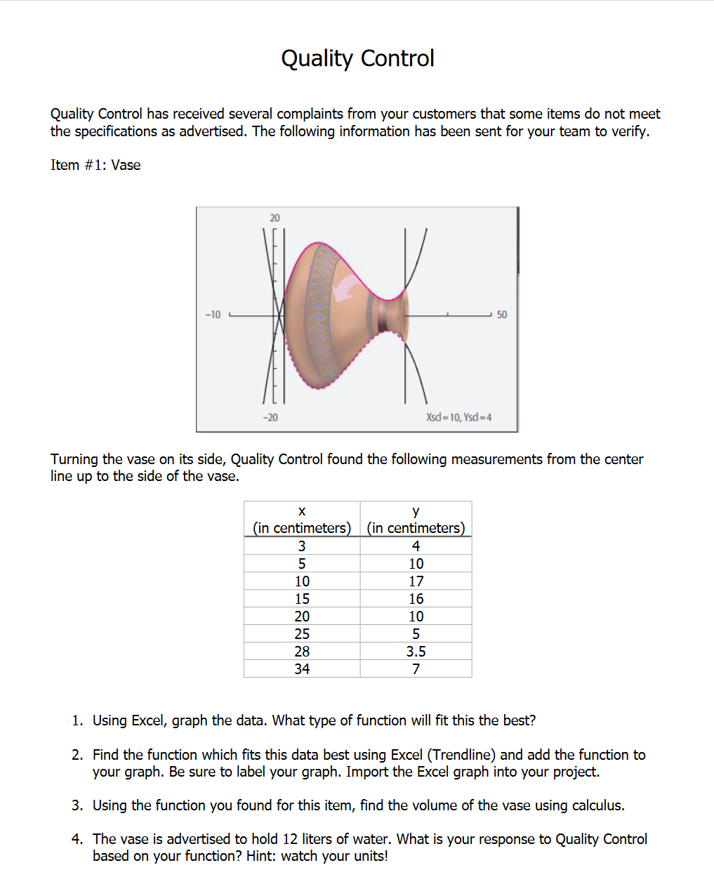 Solved Quality Control Quality Control has received several | Chegg.com