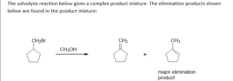 Solved The solvolysis reaction below gives a complex product | Chegg.com