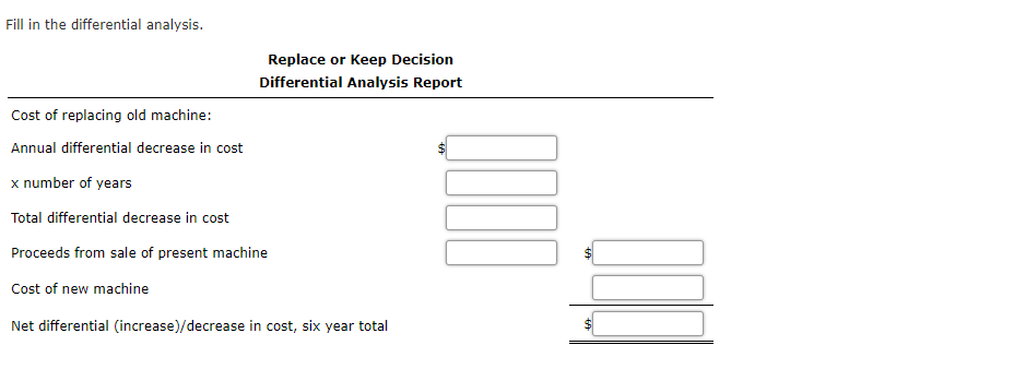 Solved Mastery Problem: Decision Making using Differential | Chegg.com Solved Mastery Problem: Decision Making using Differential | Chegg.com