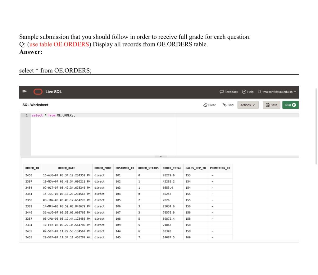 Q4: (1 points) (use table SH.PRODUCTS) a- Write a | Chegg.com