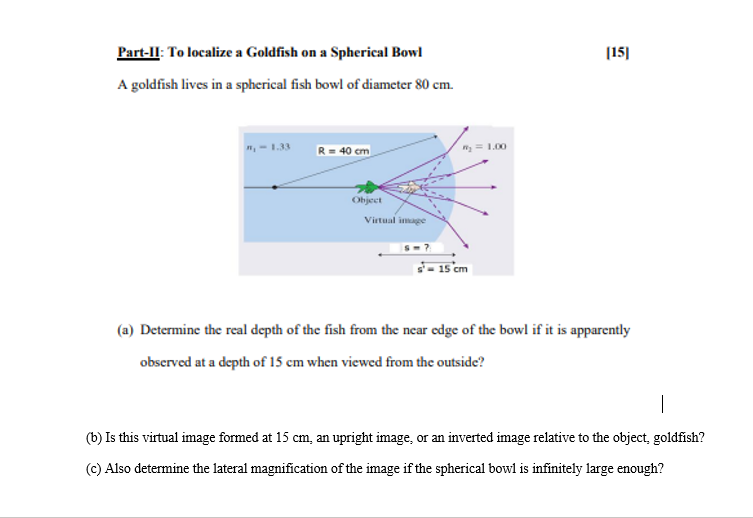 Solved Problem #05: Light Refraction and Principle of | Chegg.com