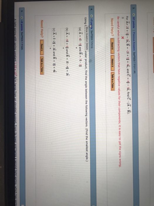 Solved For A = 2i + 5j - 5k, B = -2i + 5j + 4k, ad C = 4j - | Chegg.com