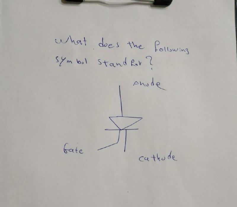 Solved What does the following symbol stand for? Anode AL 4 | Chegg.com