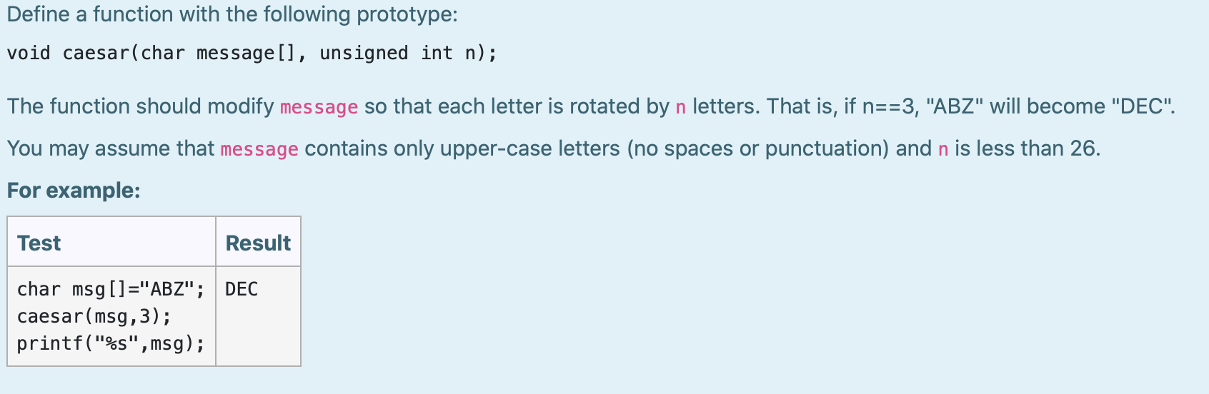 Solved Define a function with the following prototype: void | Chegg.com