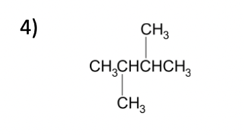 Solved 4) CH3 CH3CHCHCHZ CH3 ) 5) CH3 CH3 | Chegg.com