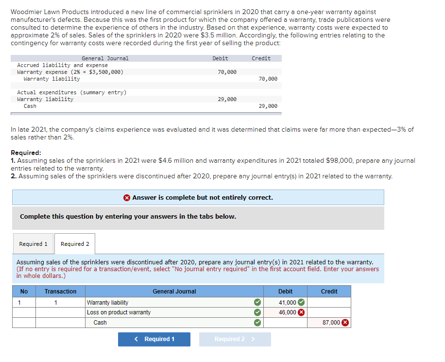 Solved Woodmier Lawn Products introduced a new line of | Chegg.com
