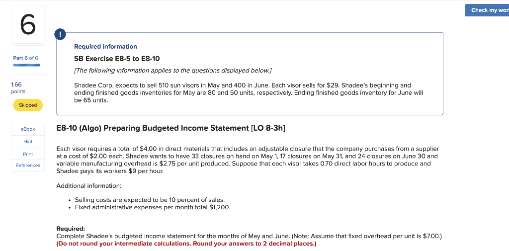 Solved 5 SB Exercise E8-5 to E8-10 [The following | Chegg.com
