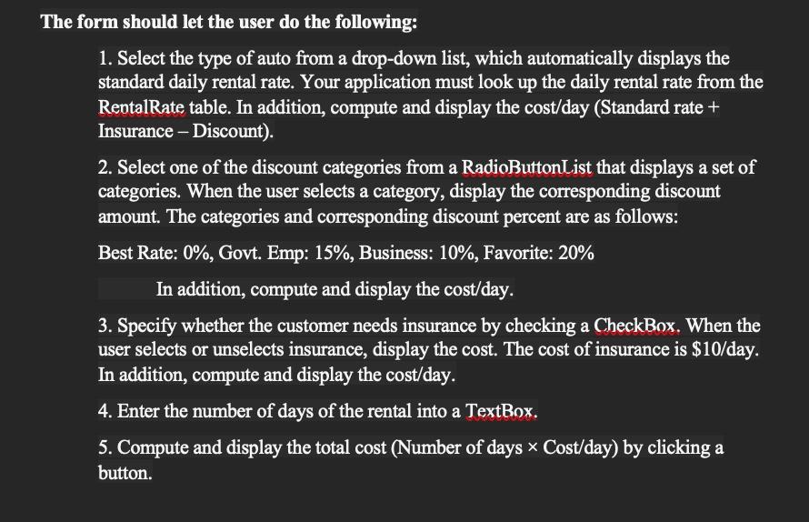 2. Project 2 - Use LINQ (see Chapter 14) and ASP. Net | Chegg.com