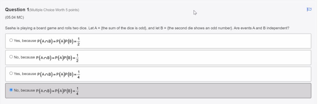 Solved Question 1 (Multiple Choice Worth 5 points) (05.04MC) | Chegg.com