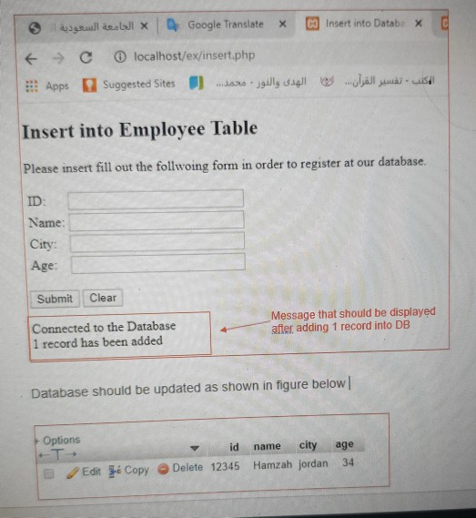 Solved U LIU Write the corresponding HTML & PHP code that | Chegg.com