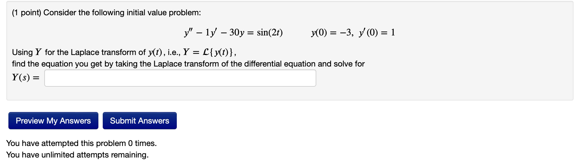 Solved Consider the following initial value problem: | Chegg.com