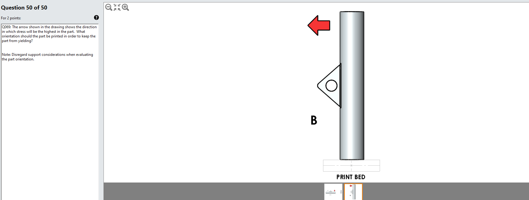 Solved Q069: The arrow shown in the drawing shows the | Chegg.com