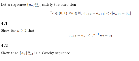 Solved Let a sequence {an}n=1∞ satisfy the condition | Chegg.com