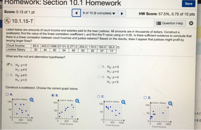 Solved Hom?work: Section 10.1 Homework Score: 0.13 of 1 pt | Chegg.com