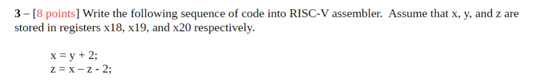 Solved 3 8 Points Write The Following Sequence Of Code 3141