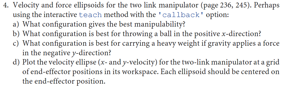 Textbook: Corke, Peter. Robotics, Vision and | Chegg.com