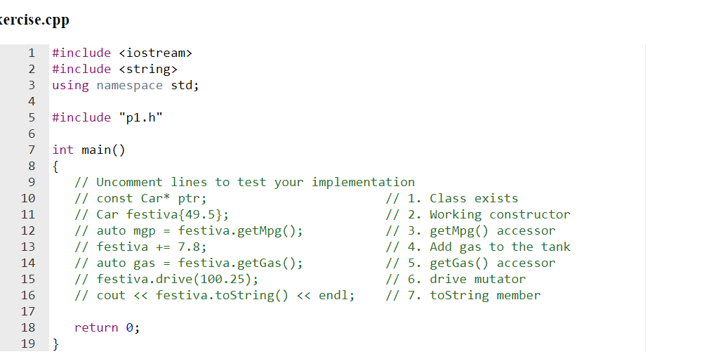 PE09 - Classes and Overloaded Operators Phong | Chegg.com