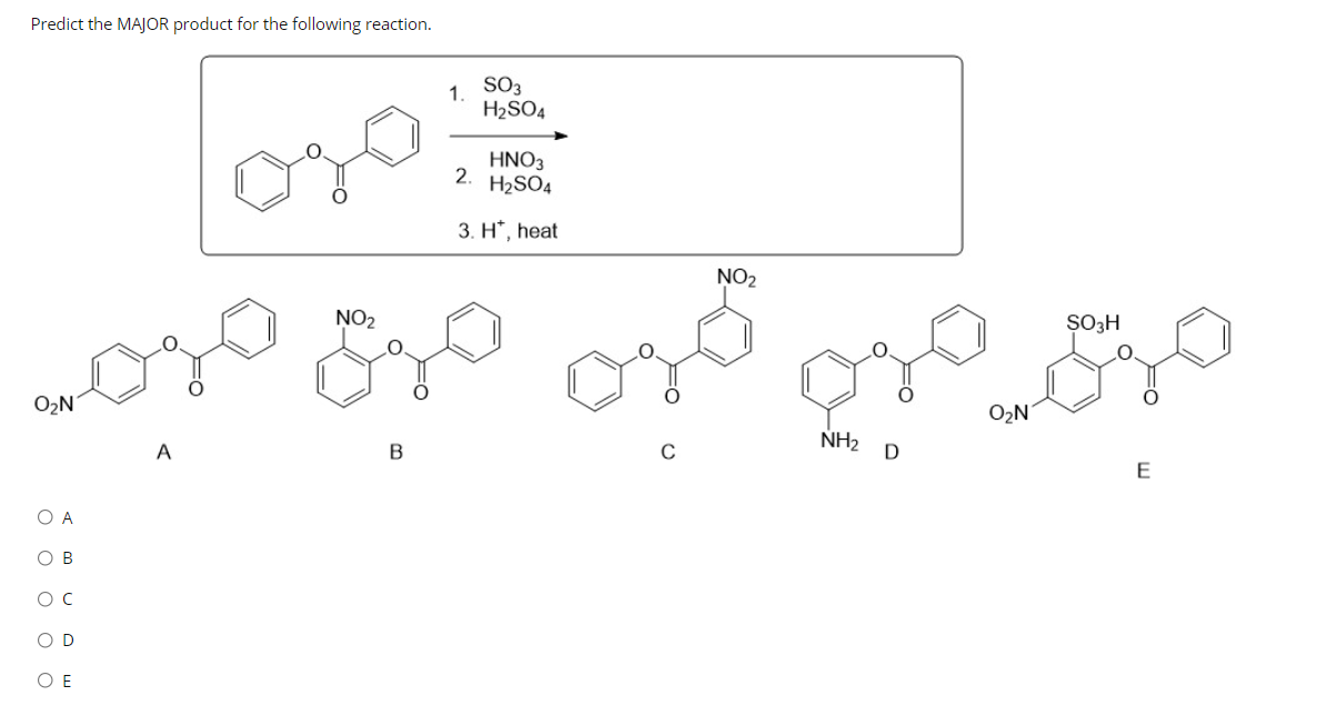 Solved Predict the MAJOR product for the following reaction. | Chegg.com